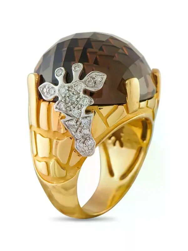 CARRERA Y CARRERA Giraffe Smoky Quartz And Diamond Ring