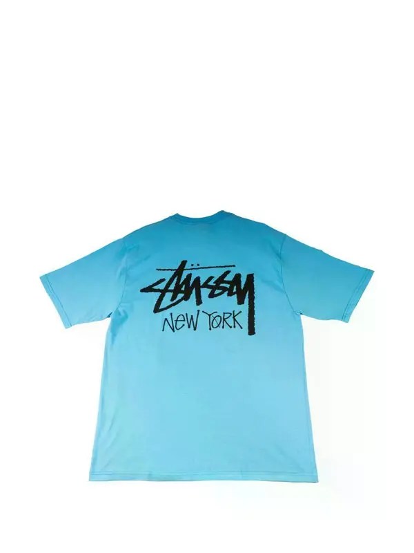 StÜssy New York Logo-print T-shirt - Blue