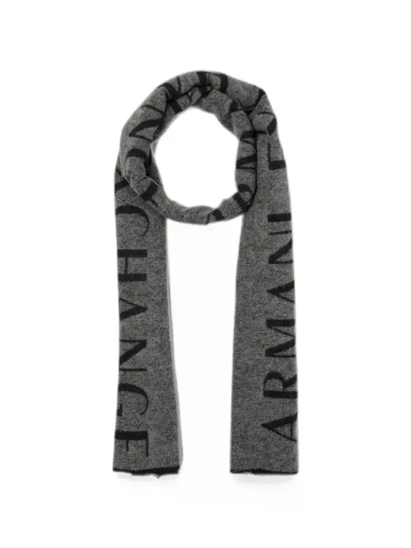 Emporio Armani Logo-jacquard Scarf