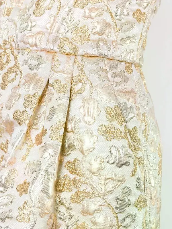 Dolce & Gabbana Brocade Sweetheart Neckline Playsuit