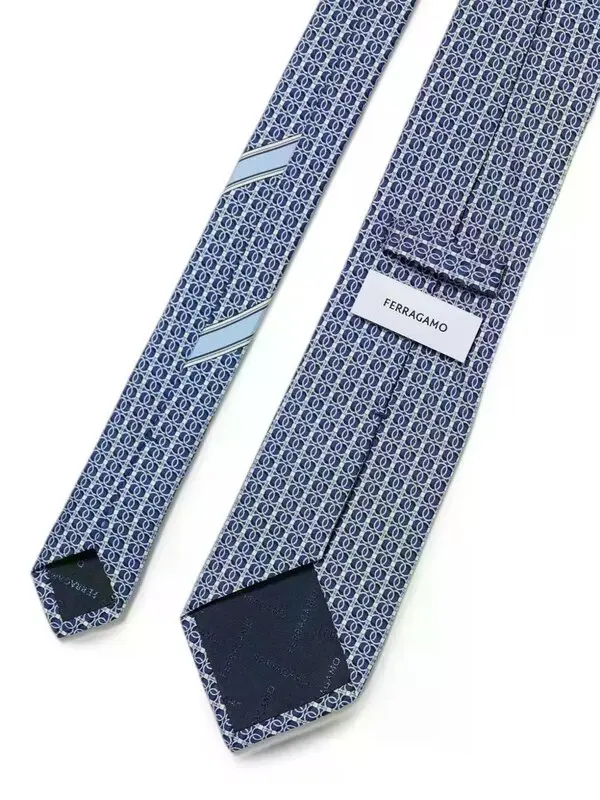 FERRAGAMO Gancini Silk Tie