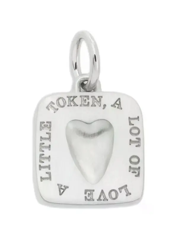 Monica Vinader Heart Love Token Pendant - Silver