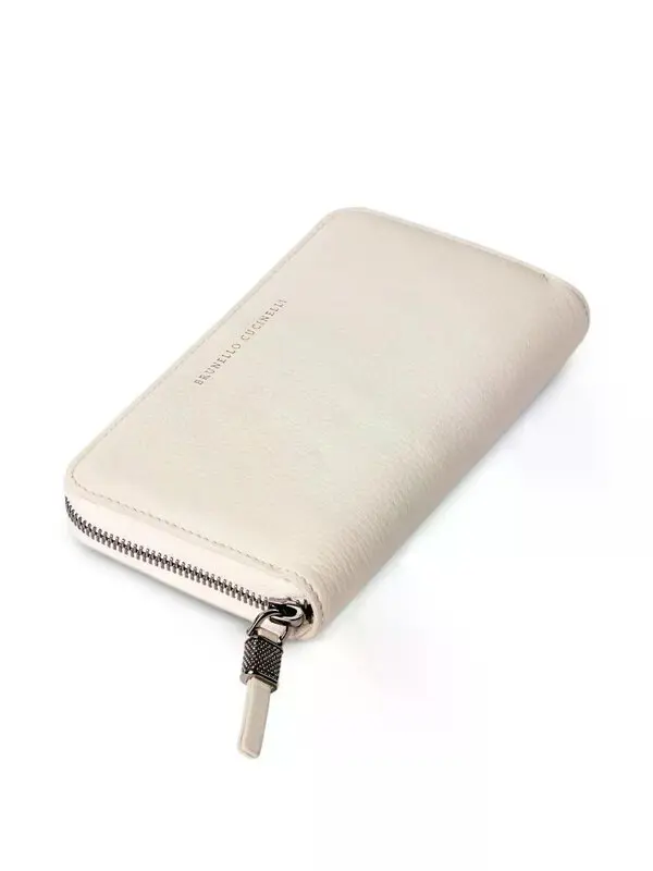 Brunello Cucinelli Grained Zip Wallet