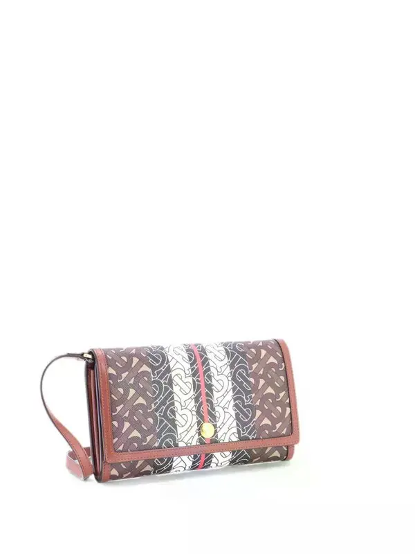 Burberry Monogram E-canvas Small Shoulder Bag