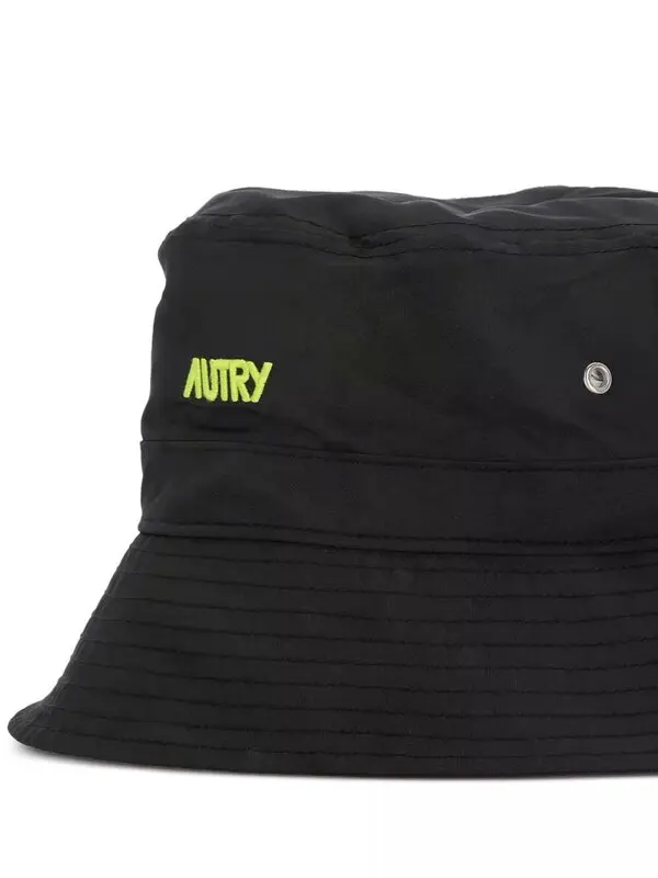 AUTRY Logo Embroidered Bucket Hat - Black