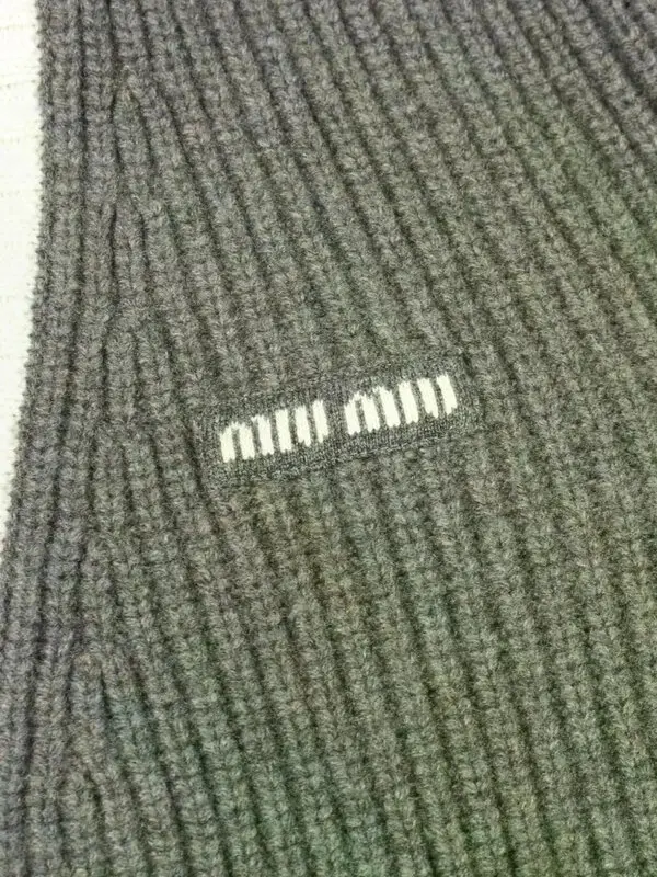 Miu Miu Striped V-neck Cardigan