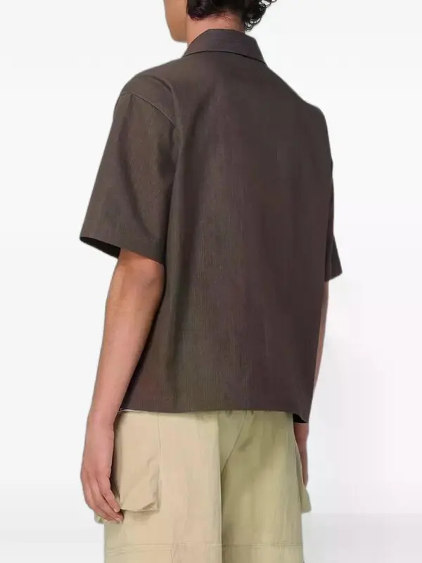 BONSAI Logo-embroidered Short-sleeve Shirt