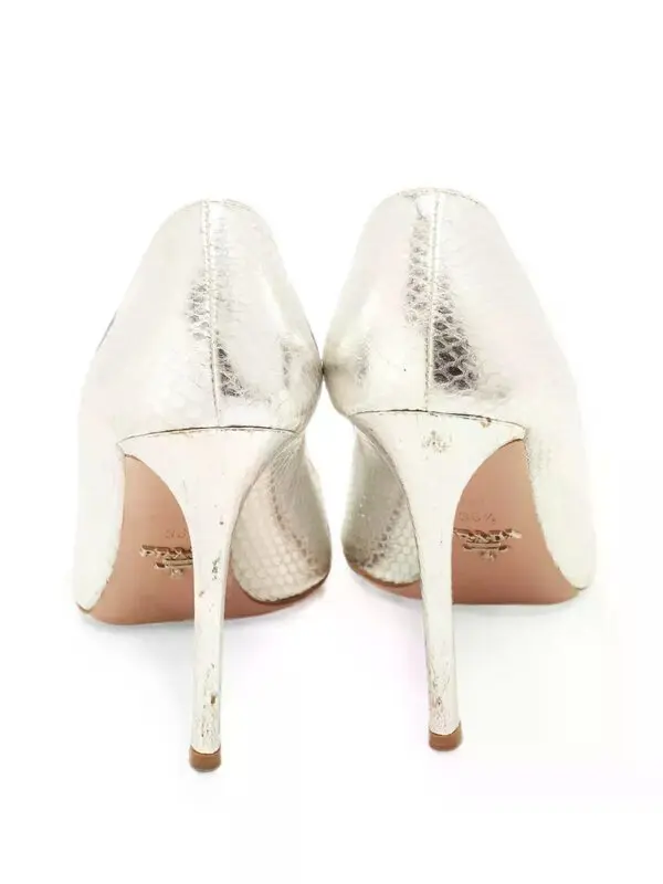 Prada Embossed Stiletto Pumps