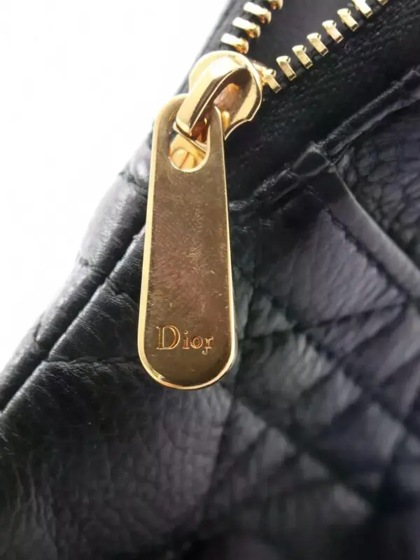 Dior 2010s Cannage Caro Coin Purse