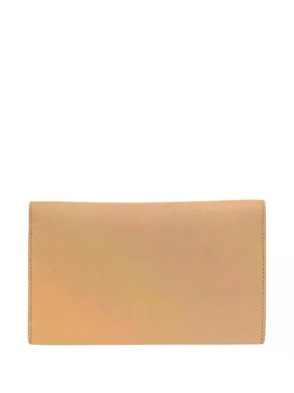 Bottega Veneta 2012-2026 Grained Leather Flap Wallet Long Wallets - Neutrals