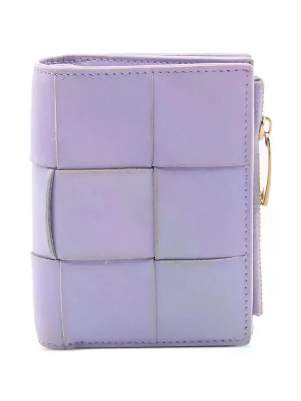 Bottega Veneta 2000s Small Cassette Bi-fold Wallet - Purple
