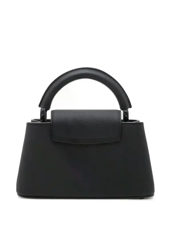 LOUIS VUITTON Taurillon Mini Capucines East West Satchel