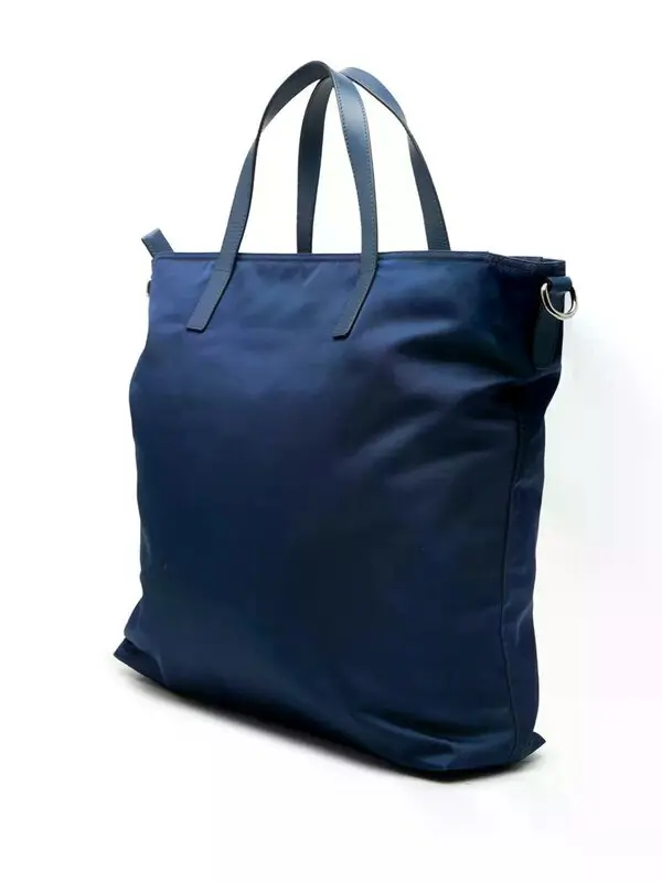 Prada Saffiano Trimmed Tessuto Satchel