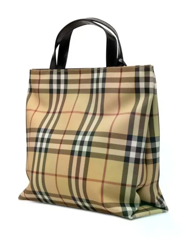 Burberry House Check Coated Canvas Tote Bag