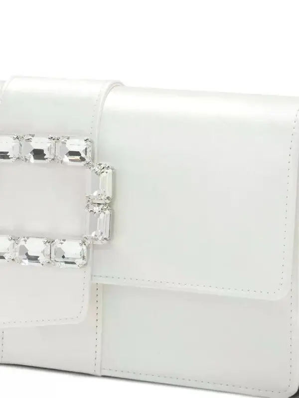Manolo Blahnik Maycapjou Crystal-buckle Clutch Bag