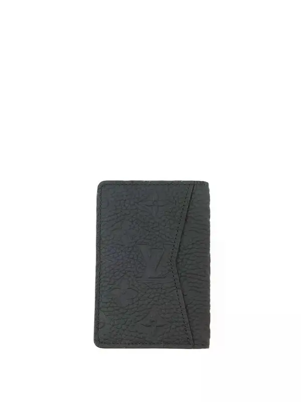 LOUIS VUITTON 2020-2026 Monogram Taurillon Pocket Organizer Small Wallets - Black