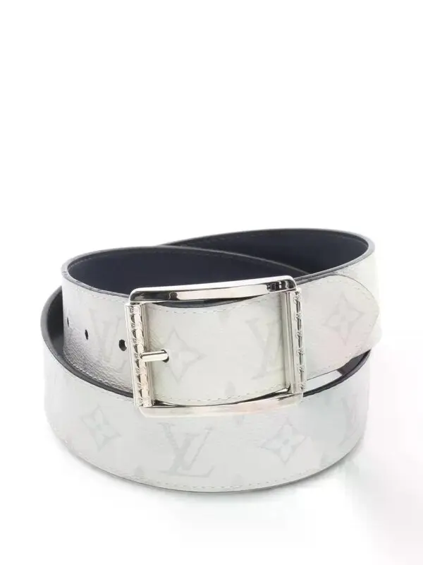 LOUIS VUITTON Monogram Canvas Belt - White