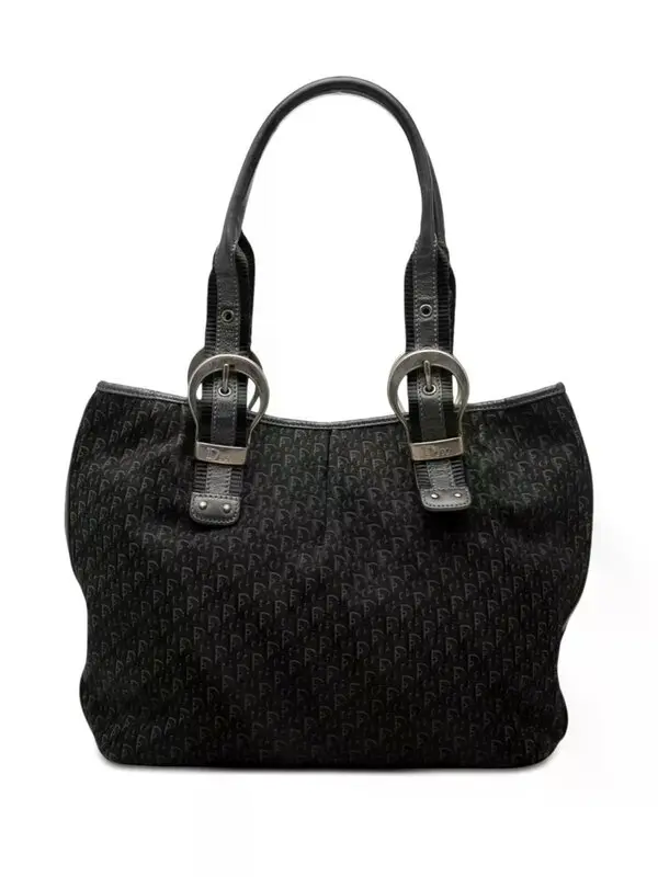 Dior Diorissimo Trotter Canvas Tote Bag - Black