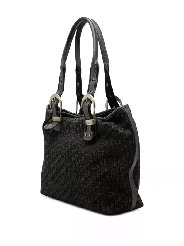 Dior Diorissimo Trotter Canvas Tote Bag - Black