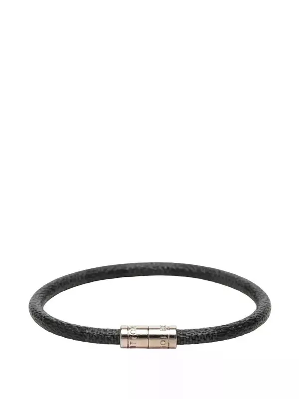 LOUIS VUITTON Damier Graphite Keep It Bracelet - Black