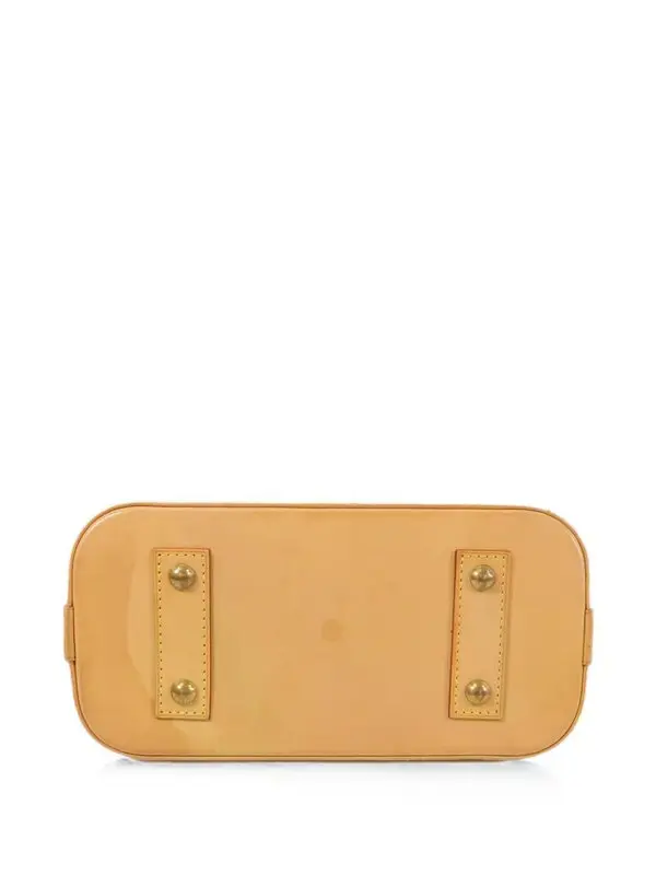 LOUIS VUITTON Alma Bb Monogram Canvas Top Handle Bag - Brown