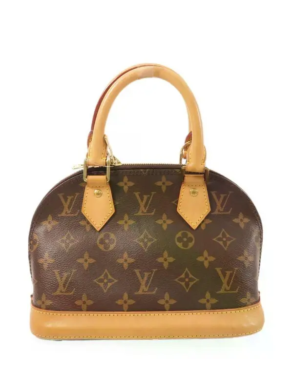 LOUIS VUITTON Alma Bb Monogram Canvas Top Handle Bag