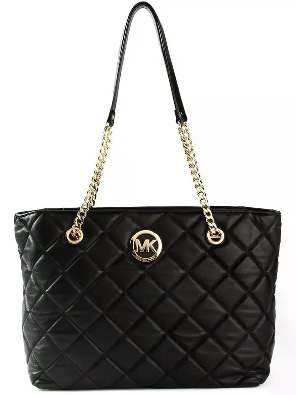 Michael Kors East West Quilted Tote - Black