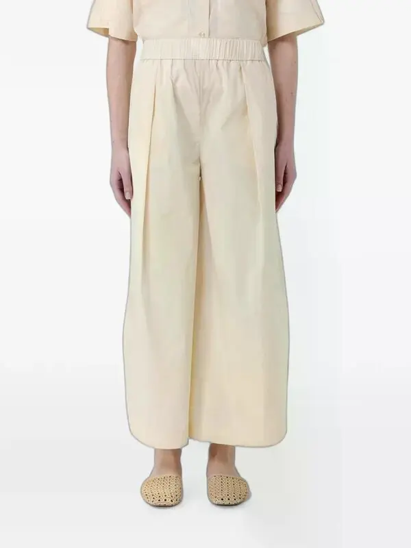 COLMAR Pleated Wide-leg Palazzo Pants - Neutrals
