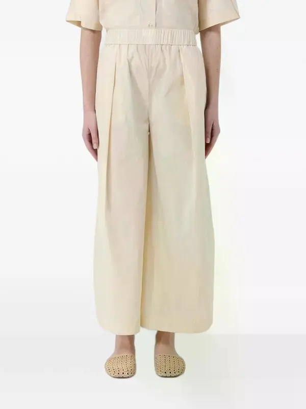 COLMAR Pleated Wide-leg Palazzo Pants - Neutrals