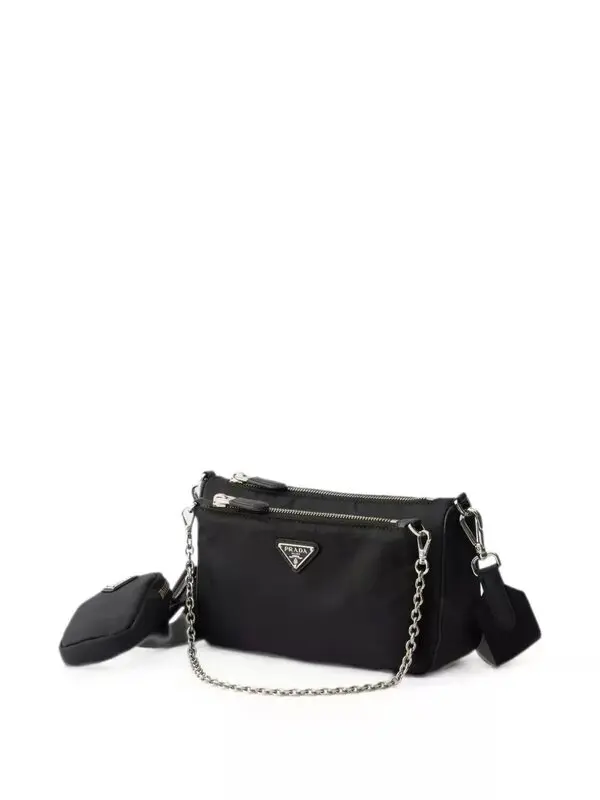Prada Re-nylon And Saffiano-leather Mini Shoulder Bag