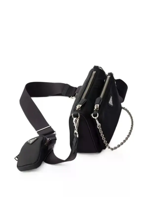 Prada Re-nylon And Saffiano-leather Mini Shoulder Bag
