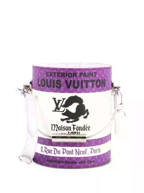 LOUIS VUITTON Monogram Canvas And Leather Paint Can Bag - Purple