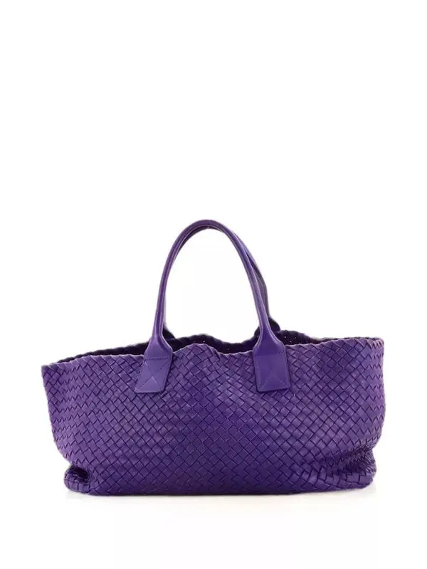 Bottega Veneta Cabat Intrecciato Nappa Large Tote Bag - Purple