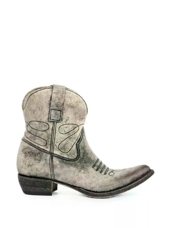 SHOTO Leather Cowboy Boots