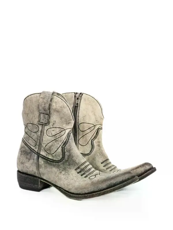 SHOTO Leather Cowboy Boots