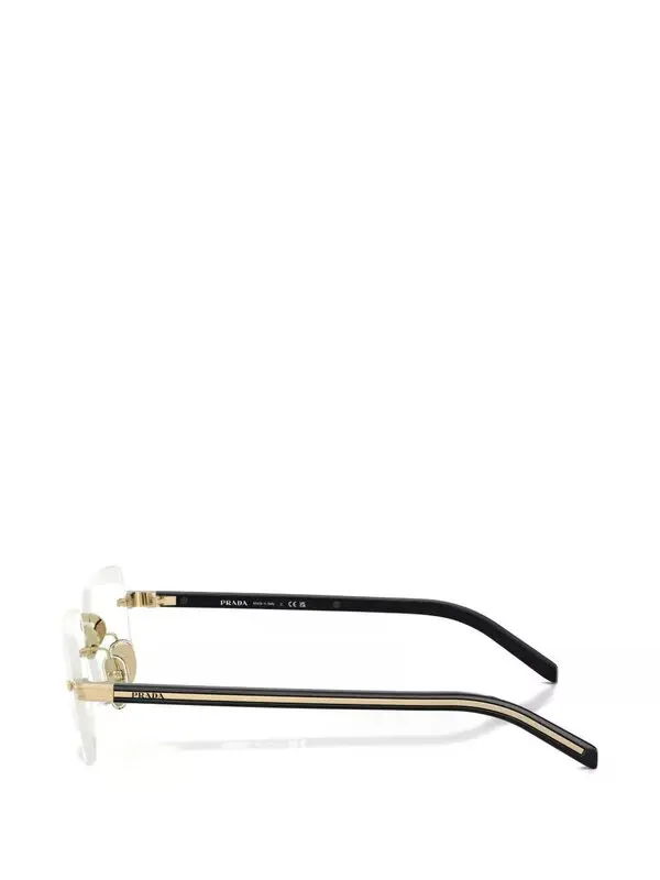 Prada Rimless Rectangle-frame Sunglasses