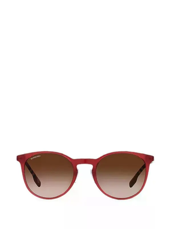 Burberry Round Frame Sunglasses - Red