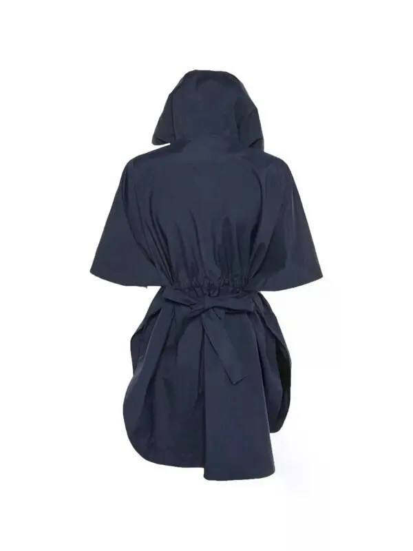 Max Mara Eles Hooded Cape - Blue