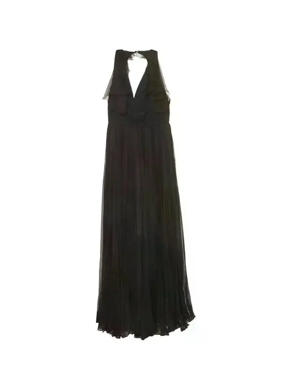 Versace Halterneck Maxi Dress - Black