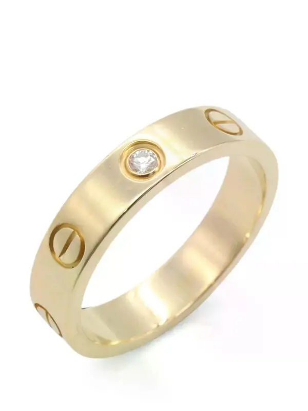 Cartier 18kt Yellow Diamond Mini Love Ring