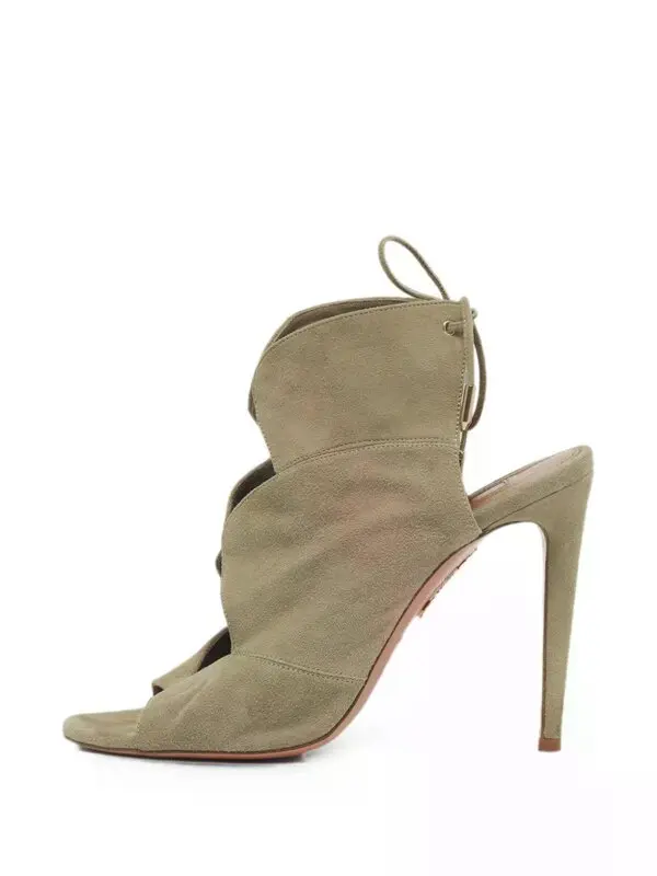 AQUAZZURA Sexy Thing Ankle Strap Sandals - Grey