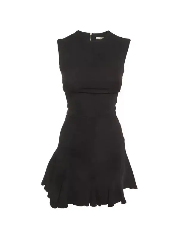 Victoria Beckham Sleeveless Ruffled Mini Dress - Black