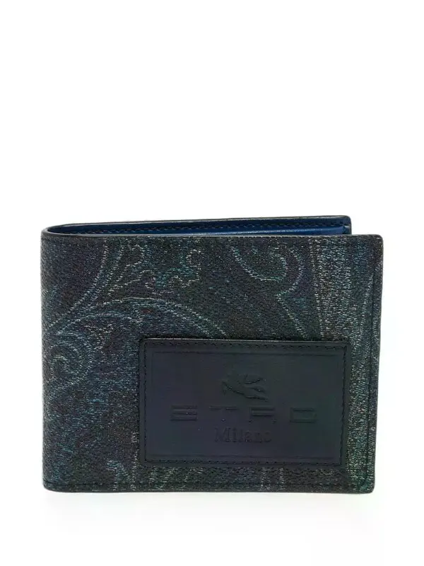 Etro Paisley Bifold Wallet - Blue