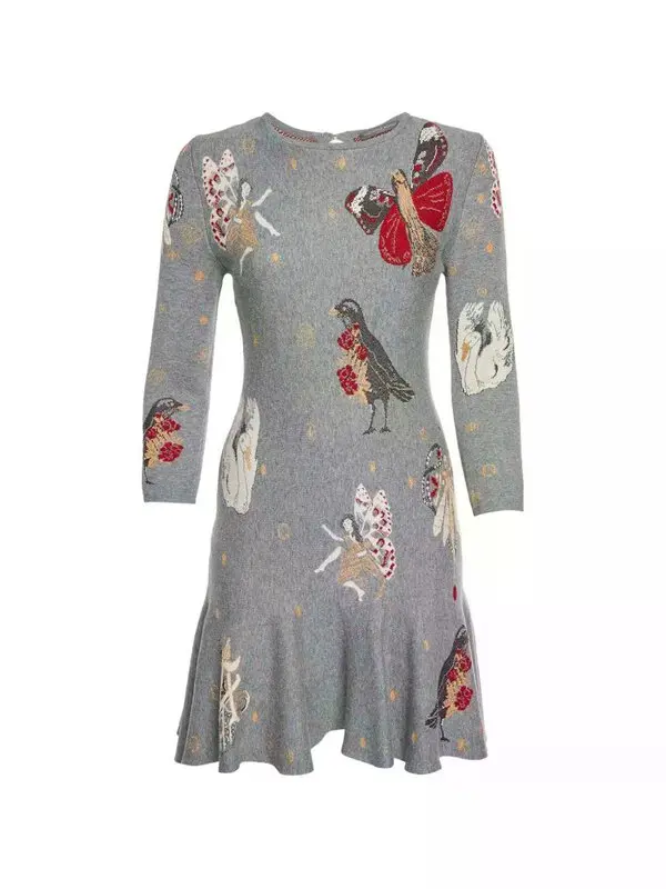 Alexander McQueen Jacquard-knit Mini Dress