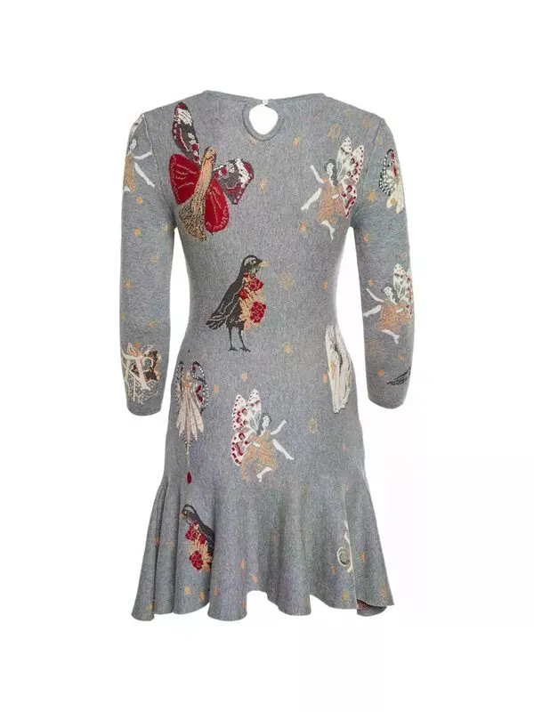 Alexander McQueen Jacquard-knit Mini Dress