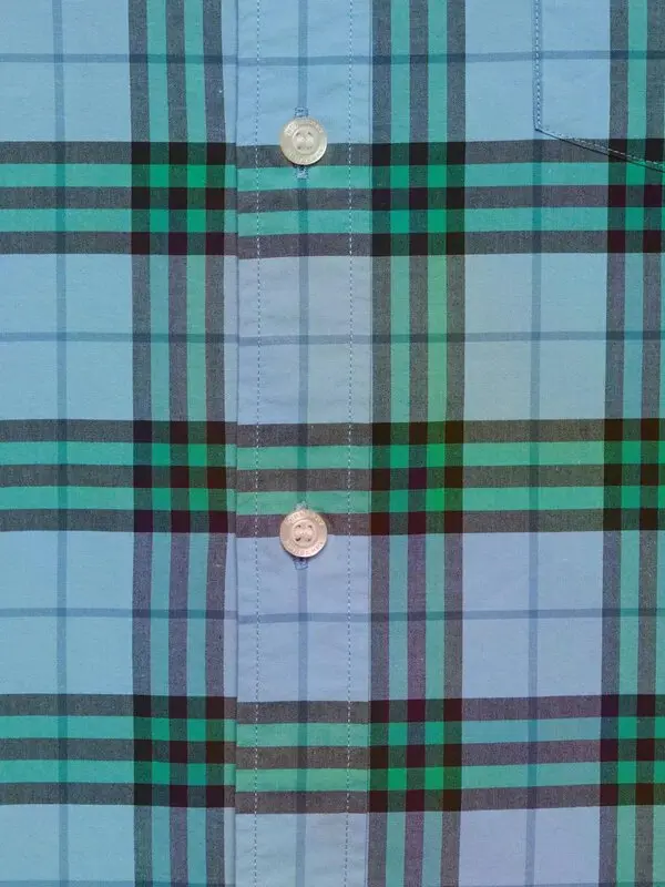 Burberry Check Pattern Long Sleeve Shirt