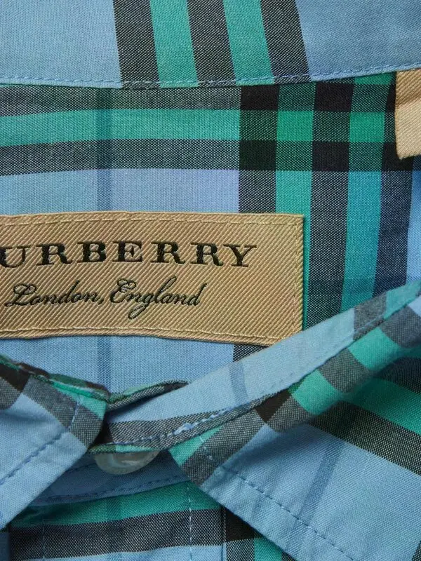 Burberry Check Pattern Long Sleeve Shirt