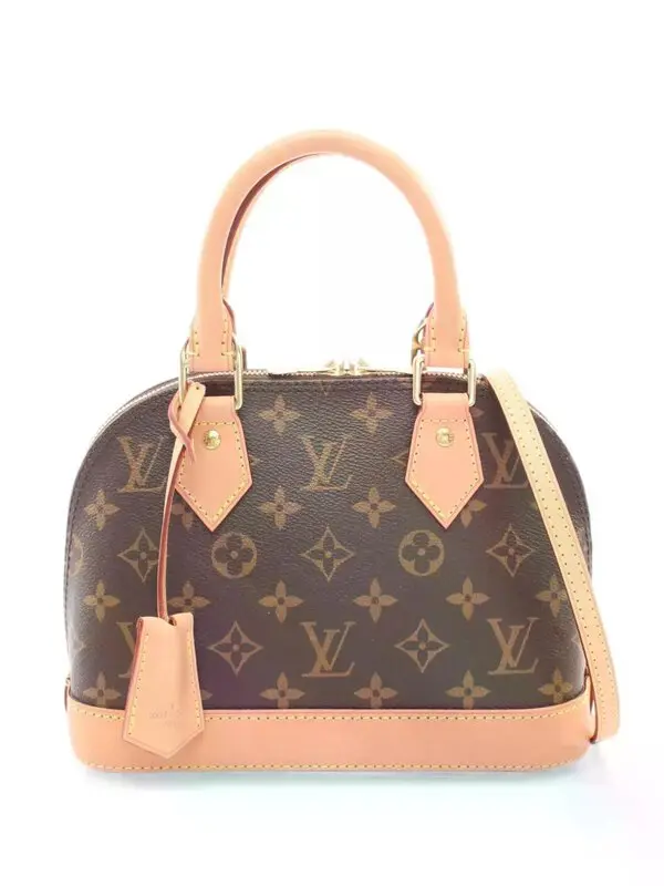 LOUIS VUITTON Alma Bb Monogram Handbag - Brown