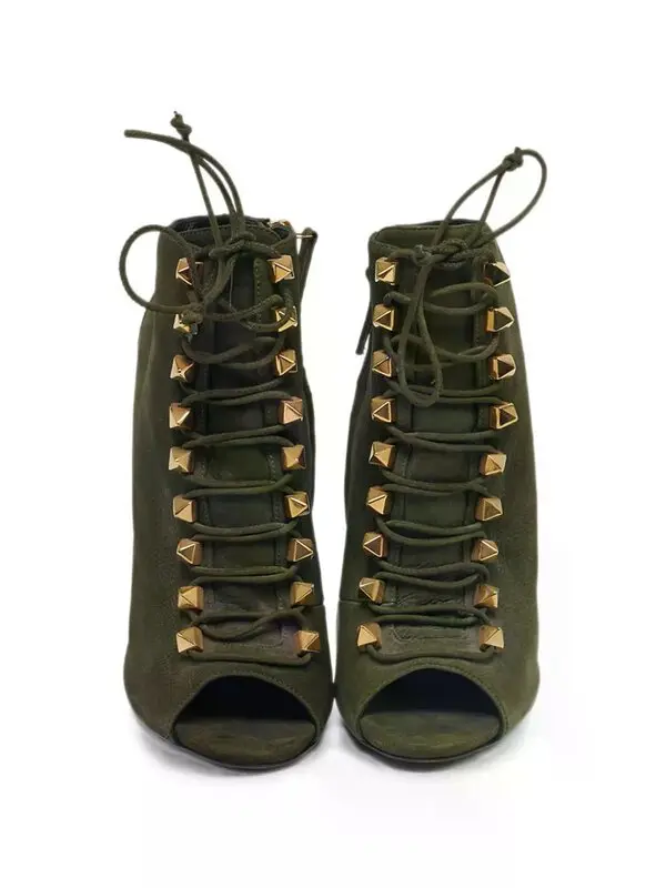 GIUSEPPE ZANOTTI Studded Lace-up Ankle Boots