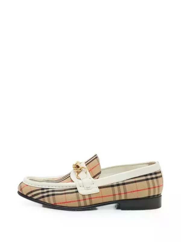 Burberry House Check Loafers - Neutrals